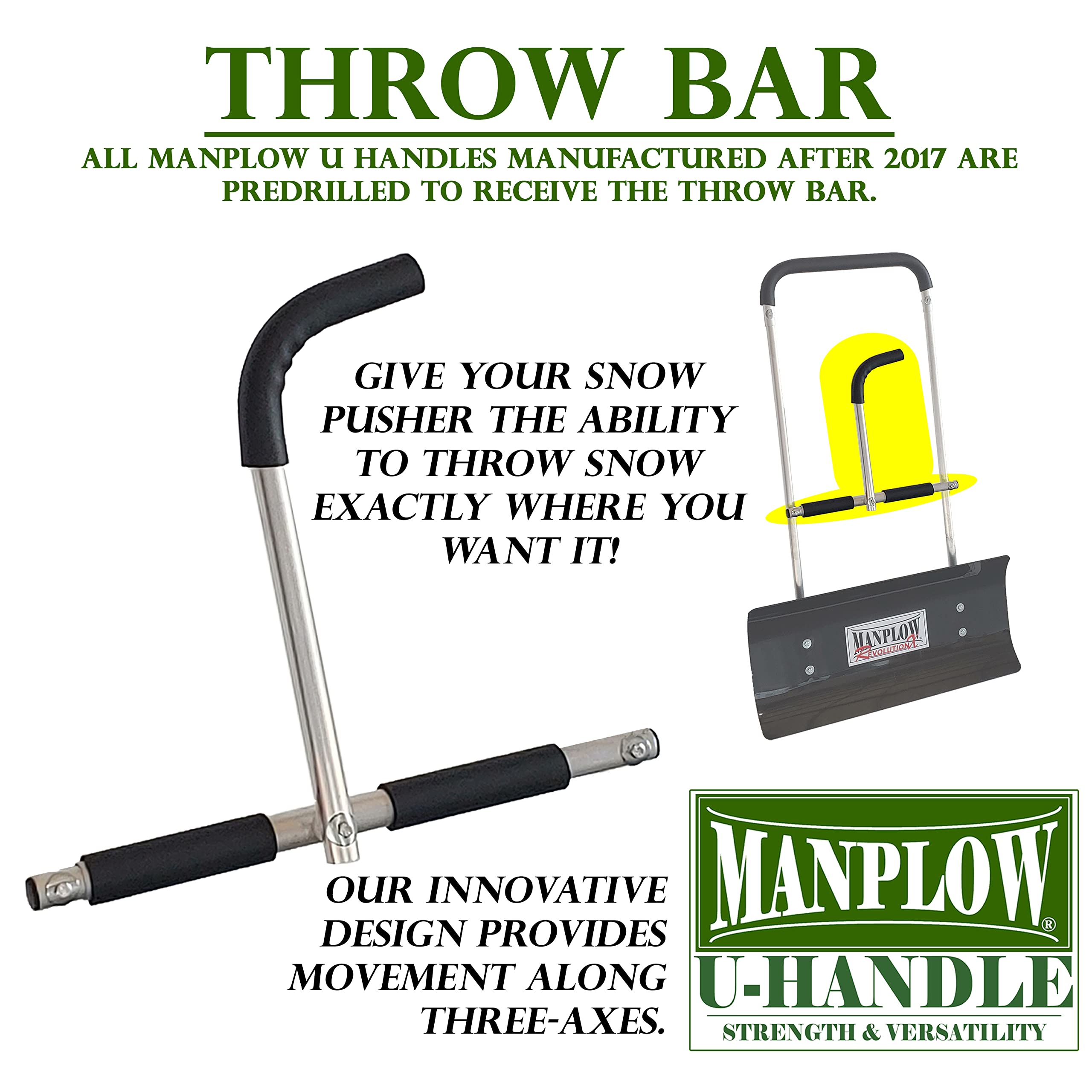 MANPLOW U-Handle Accessories (Throw Bar)