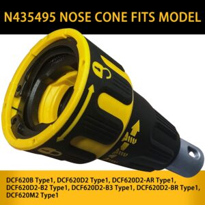 N435495 Nose Cone Assembly for Dewalt Brushless Drywall Screwgun Nose Piece DCF620 DCF621 DCF620B DCF620D2 DCF620M2