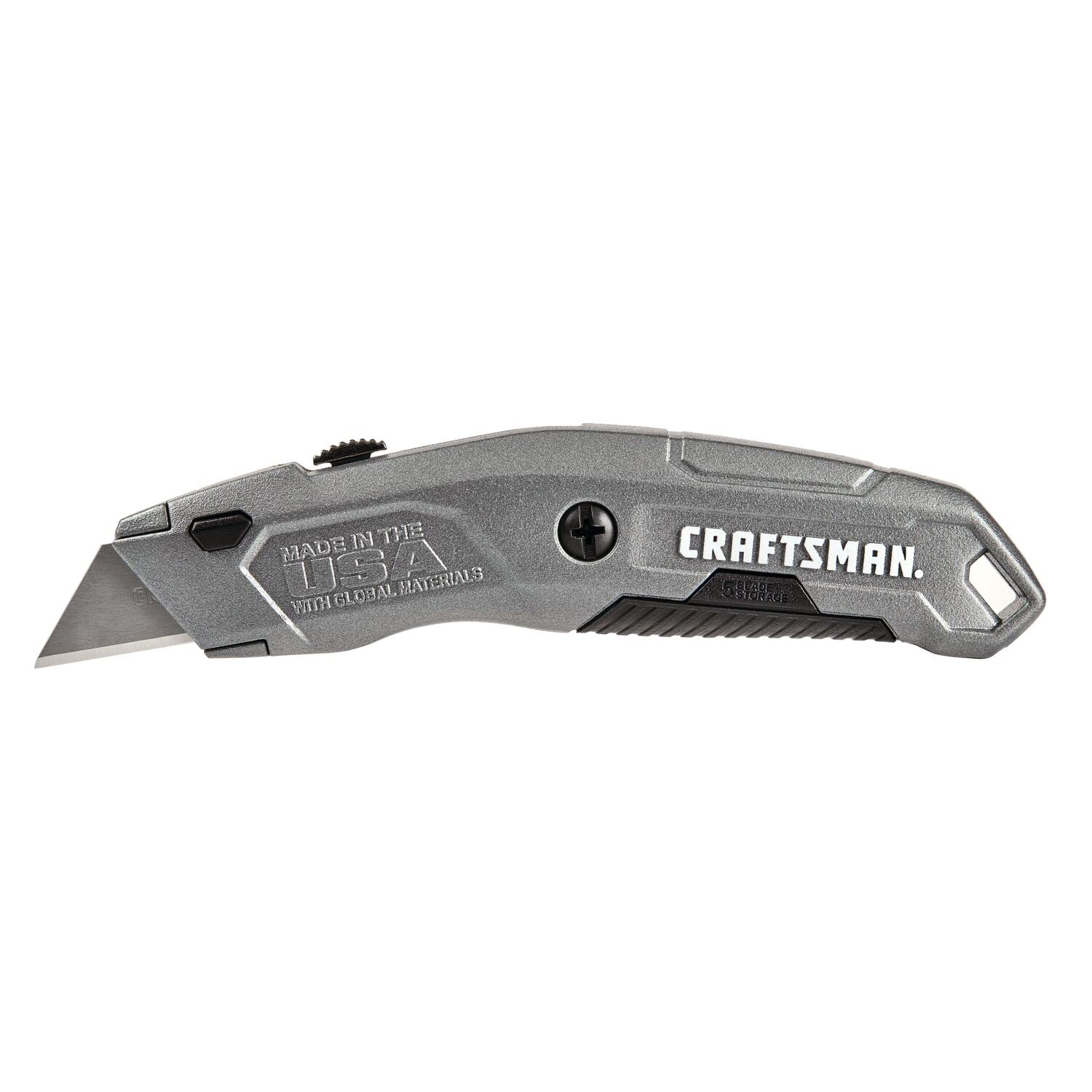 CRAFTSMAN Utility Knife, Quick Change, Retractable, 3 Blade (CMHT10587)