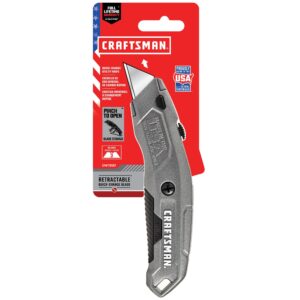 CRAFTSMAN Utility Knife, Quick Change, Retractable, 3 Blade (CMHT10587)