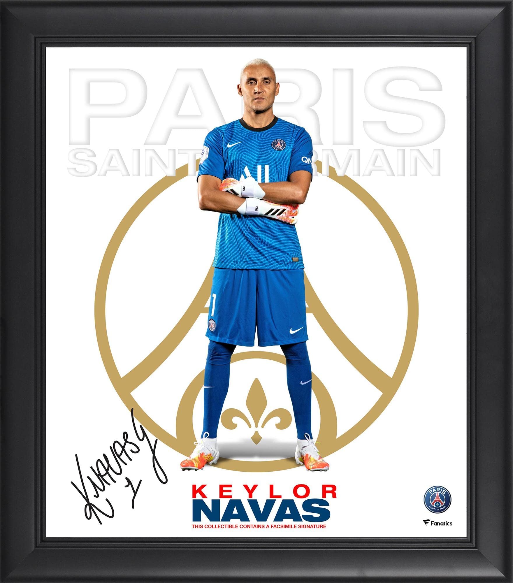 Keylor Navas Paris Saint-Germain 15" x 17" Player Frame - Facsimile Signature - Autographed Soccer Art