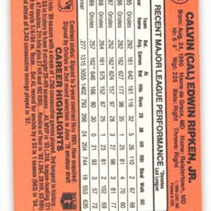 1990 Donruss Bonus MVPs #BC-18 Cal Ripken Jr. NM-MT Baltimore Orioles Baseball MLB