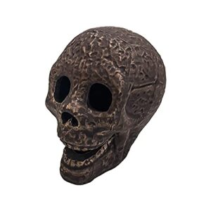 2pc Fire Pit Skull Ceramic Fireproof Rock Decor. for Campfire, Bonfire, Fireplace, Fire Pit, Halloween Decorations for Gas, Propane Or Wood Fires . Fireplace Ghost Decoration