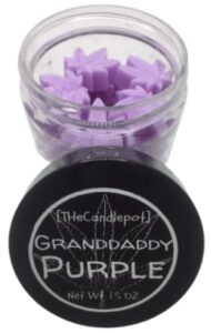 granddaddy purple lavender, lilac, & cashmere scented potleaf shaped wax melts 420 stoner gifts