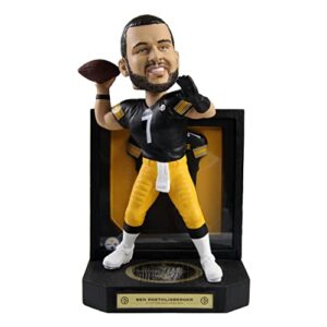 ben roethlisberger pittsburgh steelers framed showcase bobblehead nfl