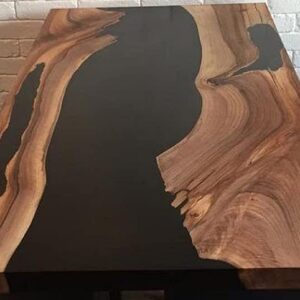 Handmade Epoxy Table, Live Edge Wooden Table, Epoxy Resin River Table, Natural Wood,Dining table, Natural Epoxy Table, Resin Table