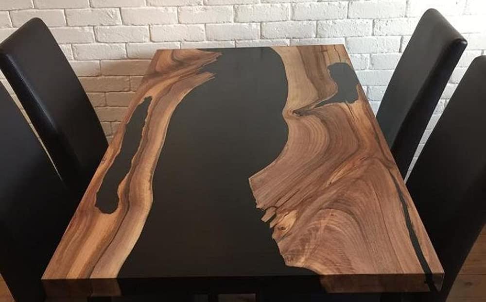 Handmade Epoxy Table, Live Edge Wooden Table, Epoxy Resin River Table, Natural Wood,Dining table, Natural Epoxy Table, Resin Table