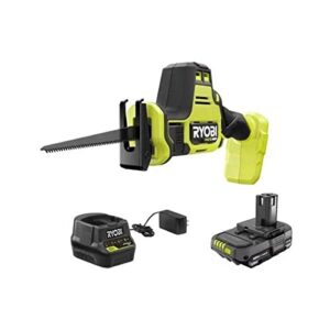 ryobi psbrs01k one+ hp 18v brushless cordless compact one-handed reciprocating saw kit with 1.5 ah battery and 18v charger