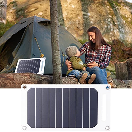 Talany Solar Panel, High Conversion Efficiency Solar Panel Charger 10W 5V Lightweight Good Waterproof with Buckles for Airplanes for Cars for Satellites