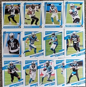 2021 panini donruss football carolina panthers team set 13 cards w/drafted rookies