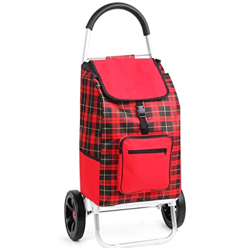 JF-XUAN Cart Folding Portable Aluminum Alloy Hand Truck car Detachable Waterproof and Wearable