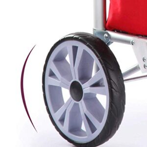 JF-XUAN Cart Folding Portable Aluminum Alloy Hand Truck car Detachable Waterproof and Wearable