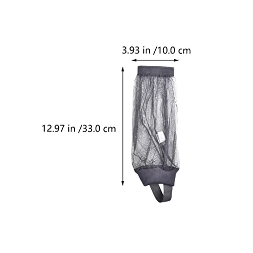 YARDWE Mosquito Net Socks Pants Cover: 2 Pairs Outdoor Foot Leg Mesh Stocking for Fishing Hiking Camping Farming Gardening 30x10cm