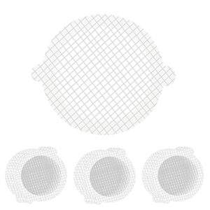 25 pack disposable shower drain hair catcher floor sink strainer filter mesh stickers shower drain dog hair catcher cover for kitchen bathroom