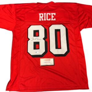 Jerry Rice San Fransico 49ers Signed Autograph Custom Shadow Jersey Tristar Authentic Certified