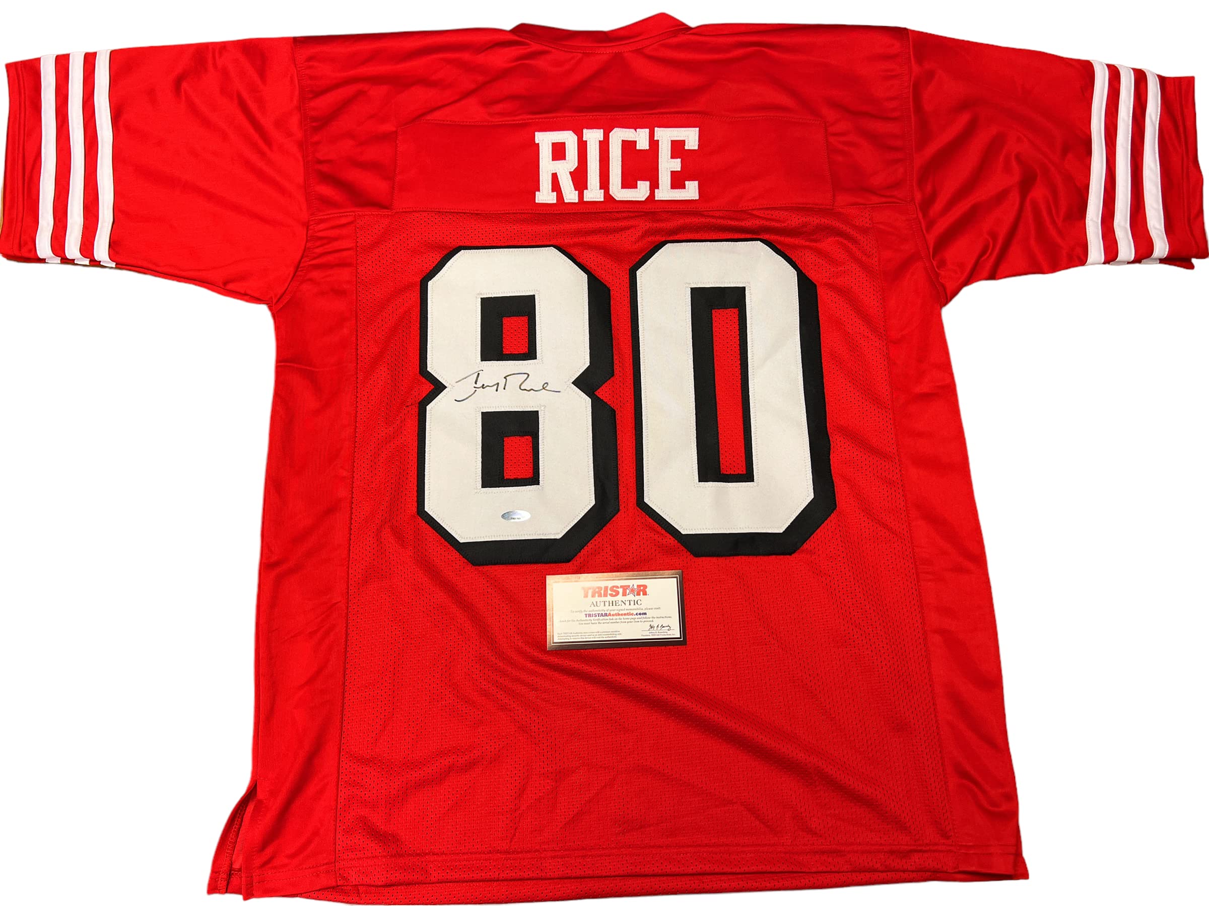 Jerry Rice San Fransico 49ers Signed Autograph Custom Shadow Jersey Tristar Authentic Certified