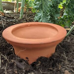 Clay Olla - Quart Sized - Ideal for Elevated Garden Planters, Grow Bags or 14" - 18" Pots