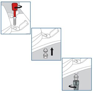 Ginsey Home+Solutions Toilet Seat Tightening Kit Multi, 00190