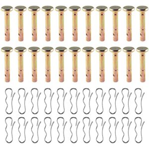 22 pcs shear pin+ 22 pcs cotter pin for snowblower, replace 738-04124 & 714-04040, compatible with mtd craftsman cub cadet troy-bilt snow throwers, premium shear pins replacement for winter snow day