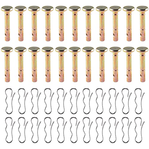 22 Pcs Shear Pin+ 22 Pcs Cotter Pin for Snowblower, Replace 738-04124 & 714-04040, Compatible with MTD Craftsman Cub Cadet Troy-Bilt Snow Throwers, Premium Shear Pins Replacement for Winter Snow Day