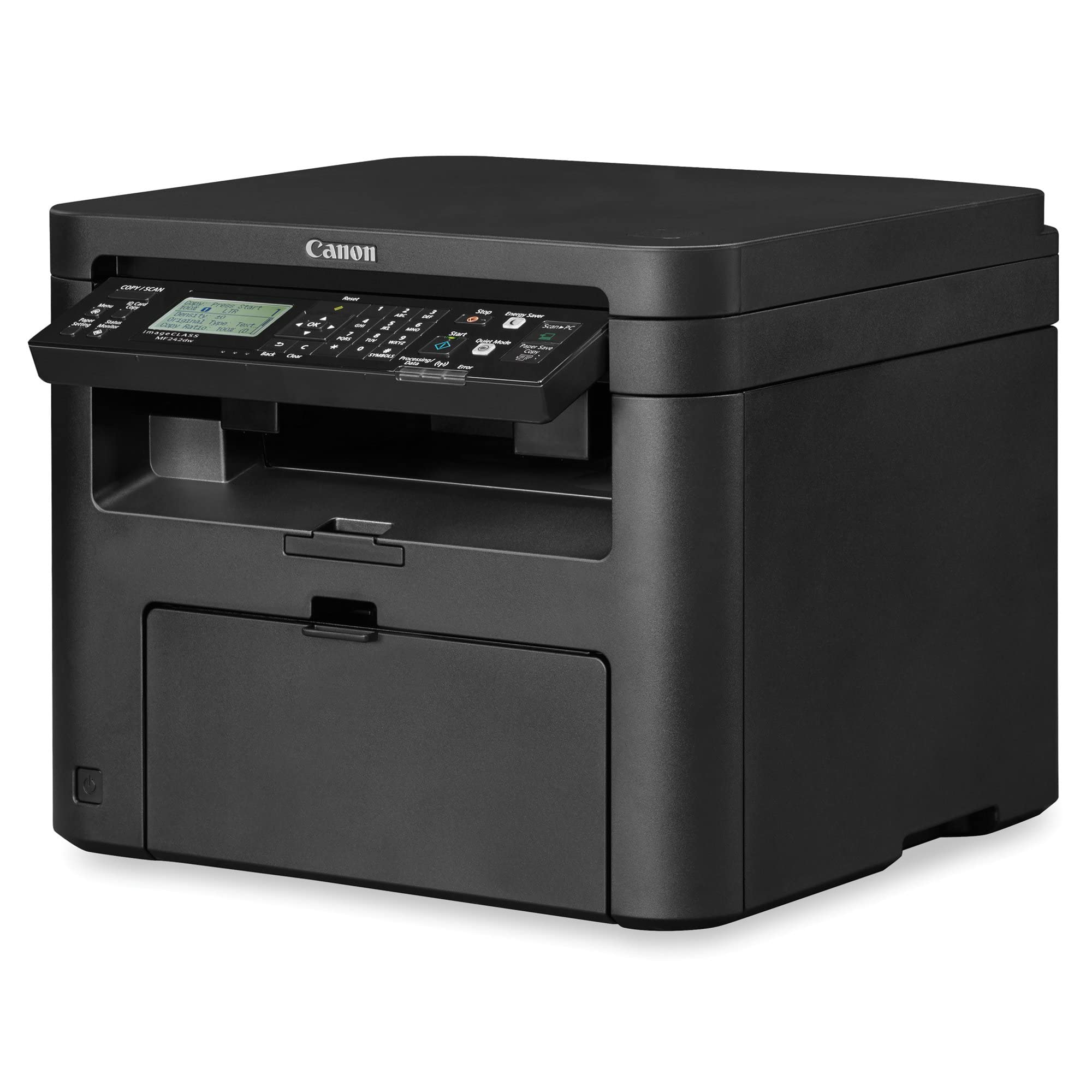 Canon imageCLASS MF242dw All-in-One Wireless Monochrome Laser Printer for Office, Black - Print Scan Copy - 28 ppm, 600x600 dpi, 512MB Memory, Auto 2-Sided Printing 5-Line LCD, BROAGE Printer Cable