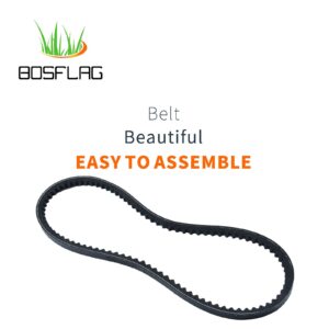 BOSFLAG 2Pack 954-04014 Auger Drive Belt Kit Replaces 954 04014 754-04014 265-245 with 751-10292 Spark Plug for MTD Two-Stage Snow Throwers