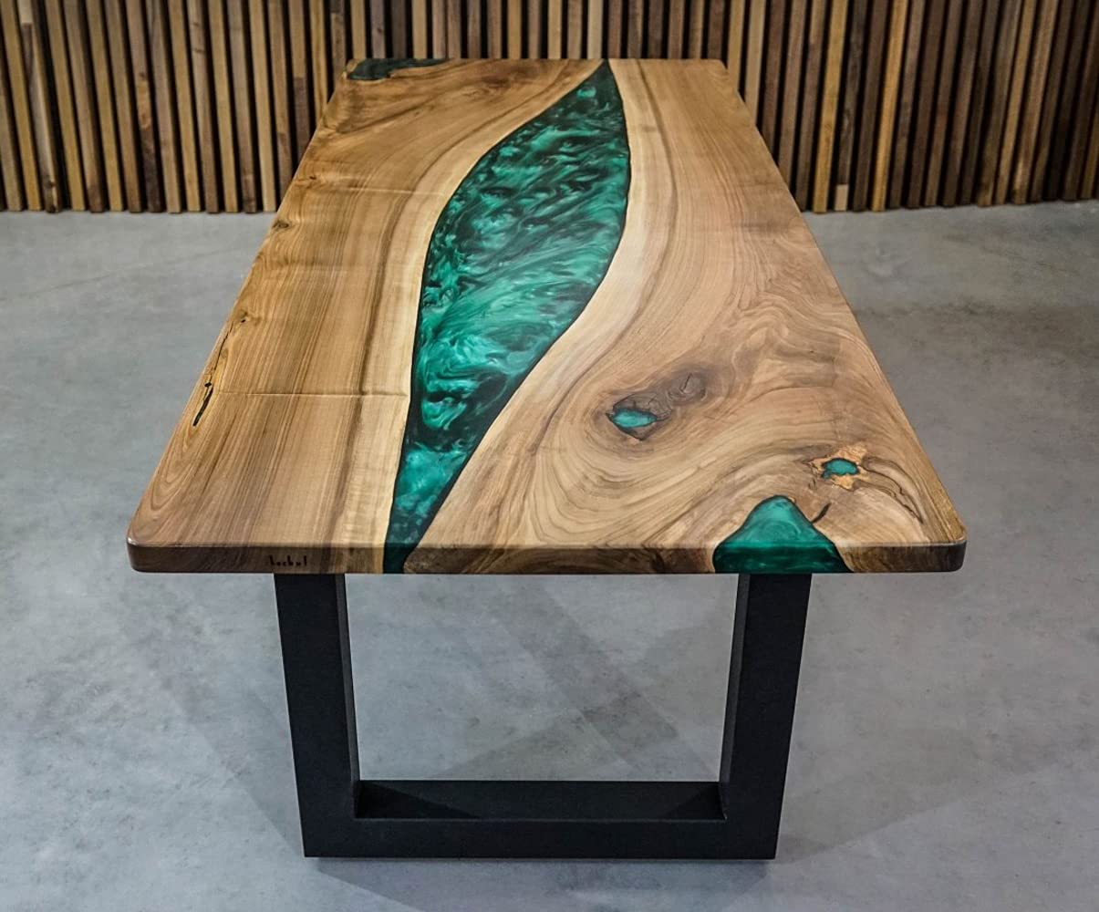 Epoxy Table, Live Edge Wooden Table, Epoxy Resin River Table, Natural Wood,Dining table, Natural Epoxy Table, Resin Table