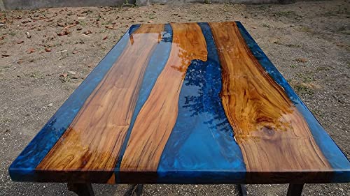 Epoxy Table, Live Edge Wooden Table, Epoxy Resin River Table, Natural Wood,Dining Table, Natural Epoxy Table, Resin Table