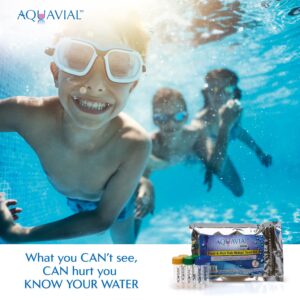 AquaVial Swim Water Test Kit Detects and Identifies Pseudomonas and Coliforms | 2 Pack | Testing Kit for Swimming Pool Water Hot Tub Spa Pond | Water Tester Outdoor