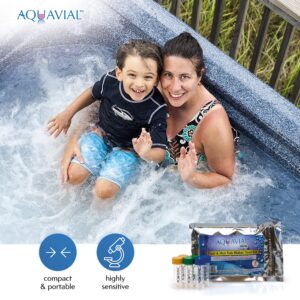 AquaVial Swim Water Test Kit Detects and Identifies Pseudomonas and Coliforms | 2 Pack | Testing Kit for Swimming Pool Water Hot Tub Spa Pond | Water Tester Outdoor