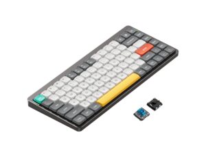 nuphy air75 mechanical keyboard, 75% low profile wireless keyboard, supports bluetooth 5.0, 2.4g and wired connection, compatible with windows and mac os systems-gateron brown switch