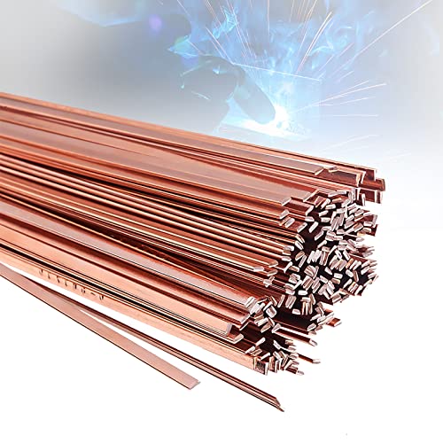 HIMNA PETTR Brass Welding Rod, Phosphorus Copper Electrode Welder Wire, Brass Welding Brazing Rods Have Good Fluidity and Can Flow into Joints with Small Gaps.