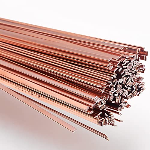 HIMNA PETTR Brass Welding Rod, Phosphorus Copper Electrode Welder Wire, Brass Welding Brazing Rods Have Good Fluidity and Can Flow into Joints with Small Gaps.