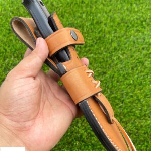 Ottoza Handmade Leather Knife Sheath SIDE DRAW Knife Sheath - Bushcraft Knife Sheath - Hunting Knife Sheath - Survival Knife Sheath - Vertical Knife Sheath Brown TOP GRAIN LEATHER No:334