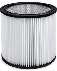 replacement filter for shop vac models 90304, 90350, 90333 - wet/dry high absorption and long-lasting paper sieve for shop vac filters - disposable filter that fits most vacuums, 5 gallon and above