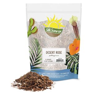 desert rose potting soil mix (8 quarts), hand blended small batch soil blend for desert rose plant