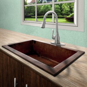 Copper Kitchen Sink Hight Tab