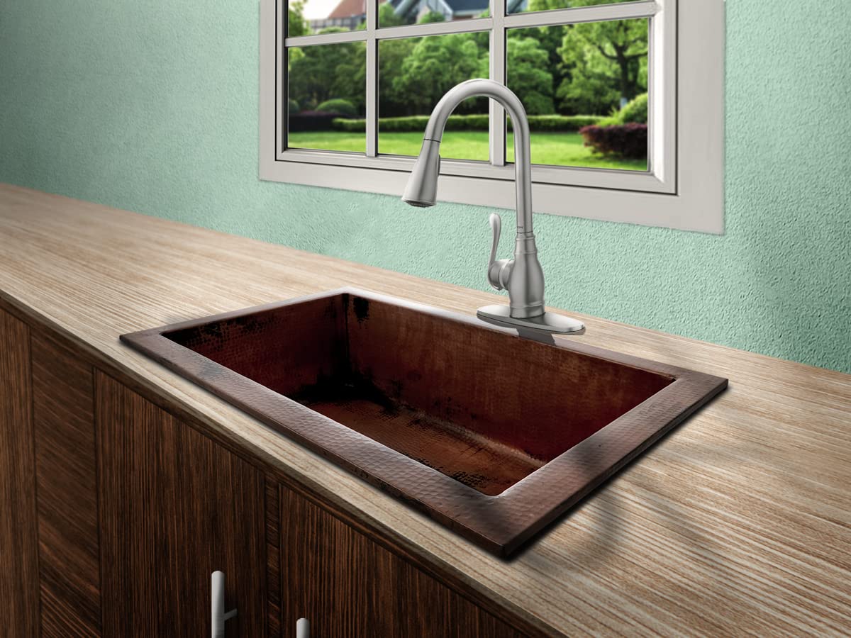 Copper Kitchen Sink Hight Tab