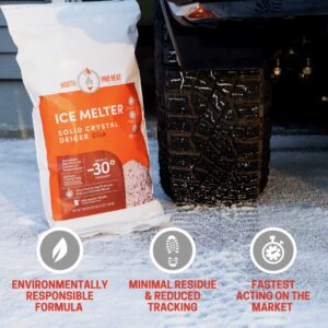 Northern Salt North Pro Heat Negative 30 Degrees, 25 lb Resealable Bag, Fast Acting Deicer Ice Melt for Driveways, Sidewalks, Parking Lots