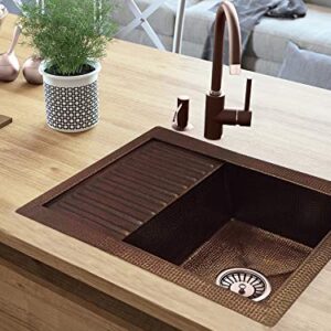 Copper Kitchen Sink with Drainer