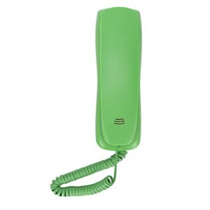 Wall Corded Telephone, Desktop Corded Phone, Landline Phone， Hotel Telephone, with Mute Pause and Redial Function, Plug and Play, for Office, Home and Hotel(Green)