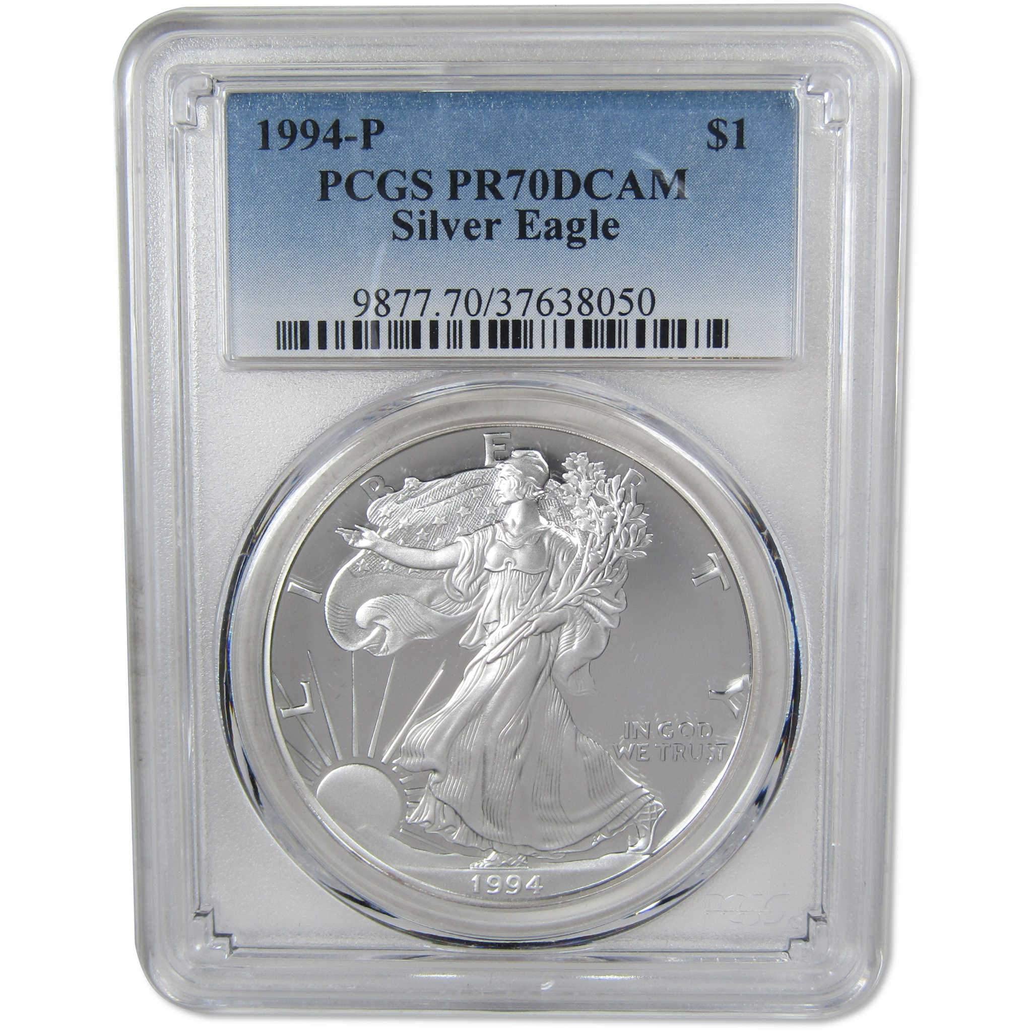 1994 P American Eagle Dollar PR 70 DCAM PCGS Silver Proof SKU:IPC5134