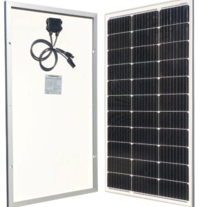 WindyNation 200 Watt Monocrystalline Solar Panel Off-Grid Kit with LCD PWM Charge Controller + Solar Cable + Connectors + Mounting Brackets