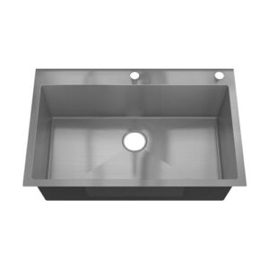 Sinber 33" x 22" x 9" Drop In Single Bowl Kitchen Sink with 18 Gauge 304 Stainless Steel Satin Finish HT3322S-S-9 (Sink Only)