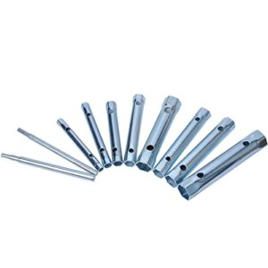 Dpwrrot 10Pcs Dual-Ended Wrench Socket Plumber Back Nut Tap Spark Plug Spanner Set Extended Spark Plug Wrench 6-22mm