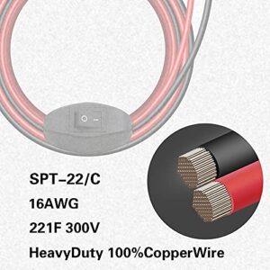 YACSEJAO 12V SAE to SAE Quick Release Adapter 16AWG 6.6FT SAE to SAE Connector Harness with On/Off Switch Quick Release Quick Disconnect