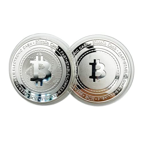 Bitcoin and bitcoin cash gold and silver crypto 4 coin deal, including a keychain for your favorite,Gold, Silver,One Size Fits All