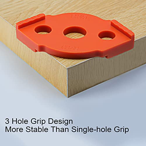 4 Pcs Set Radius Jig Router Templates, Radius Quick Jig for Woodworking, High Hardness ABS+CNC Jig Radius Corners R5 R10 R15 R20 R25 R30 R35 R40