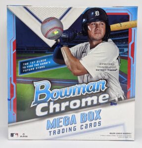 2021 topps bowman chrome mlb baseball mega box - 10 exclusive mojo refractors (35 cards total)