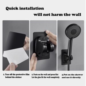 DASITON Large Wall Mount Strong Adhesive Waterproof Handheld Shower Holder,Shower Head Holder,for rv Shower Kids Shower Bathroom Shower